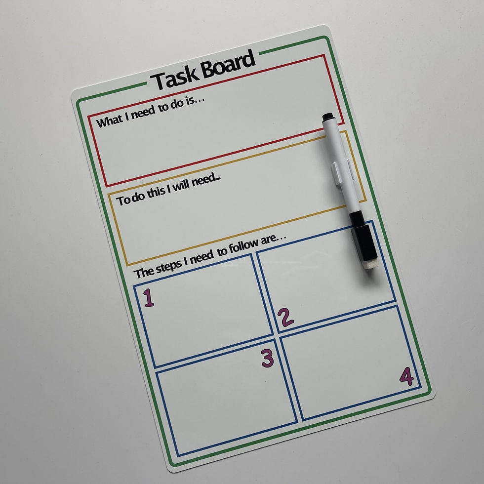 SEND Printable Task Board | Mean Business