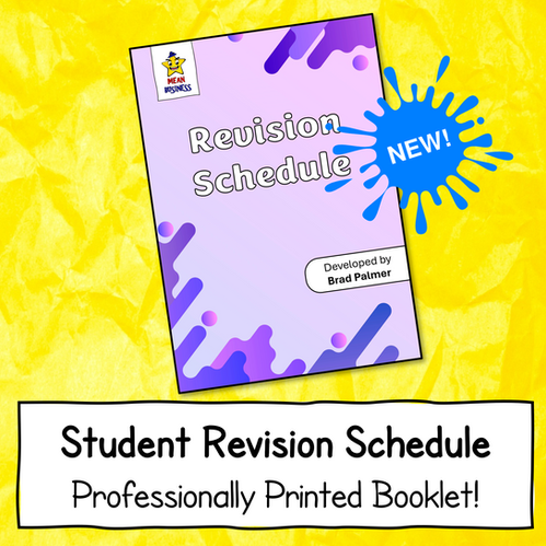 Student Revision Schedule/Planner Booklet | Mean Business