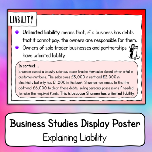 Explaining Liability Poster / Handout | Mean Business