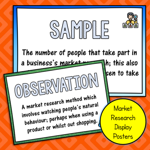 Market Research Business Studies Display Posters | Mean Business