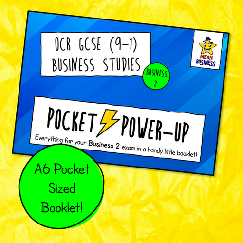 OCR GCSE Business 2 (J204) "Pocket Power-Up" - A6 Revision Notes ...
