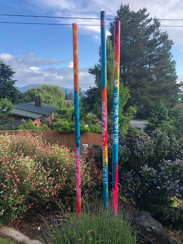 How to make Garden Poles on a Budget