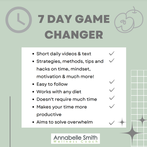 7 Day Game Changer Programme | Annabelle Smith