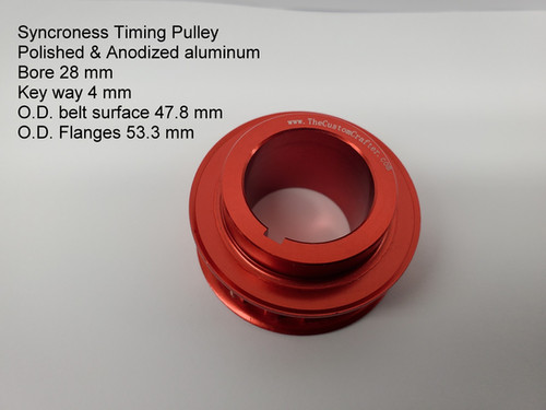 16L050 Synchronous Timing Pulley With 28 mm Bore. | ServoMotorKit.