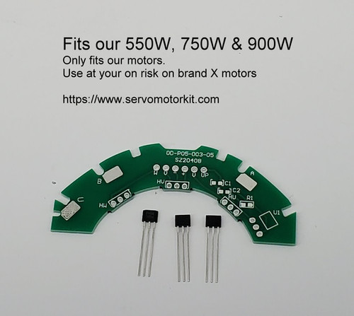 Hall Effect Sensors and plate Fits 550W, 750W & 900W | ServoMotorKit.