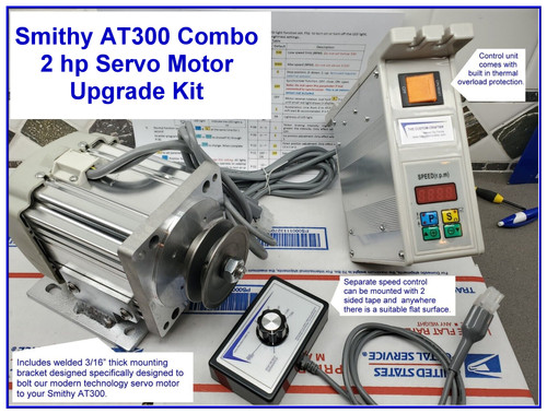 Smithy AT300 Combo 2 hp Servo Motor Upgrade Kit Lathe Milling Machine ...