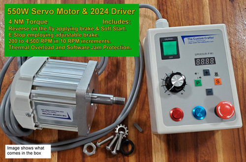 2024 model 550 Watt servo motor external 3/4HP 4 NM torque | ServoMotorKit.