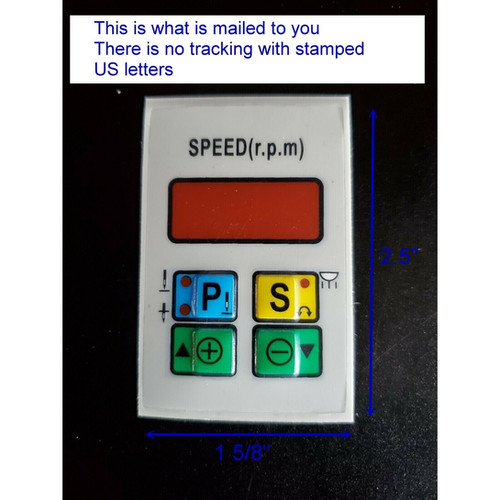 Label Sticker button Diaphragm for Servo Motor Controller | ServoMotorKit.