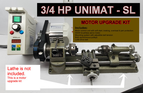 Emco Unimat Lathe 550W Variable Speed Spindle Motor Upgrade with ...