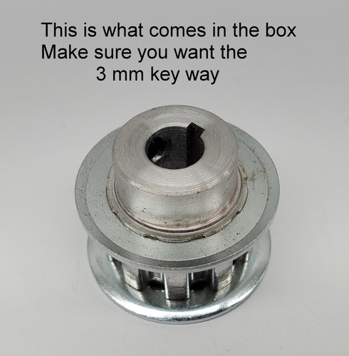 10L050 synchronous timing Pulley 10 mm bore 3mm key way slot ...