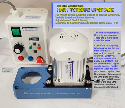 High Torque LMS Mini Milling Machine 750W Servo motor Upgrade Kit ...