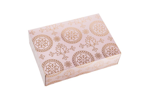 Sample - Pink Shimmer UV Box | Indian Sweet Boxes