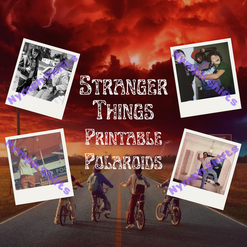 Stranger Things inspired polaroid mini picture digital printable ...