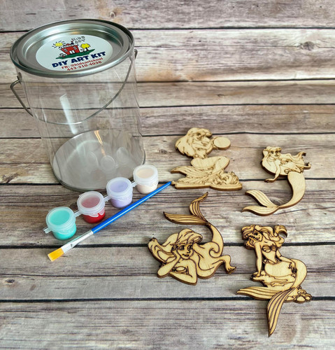 Character Wood Paint Can Kits | Kids Art Skool