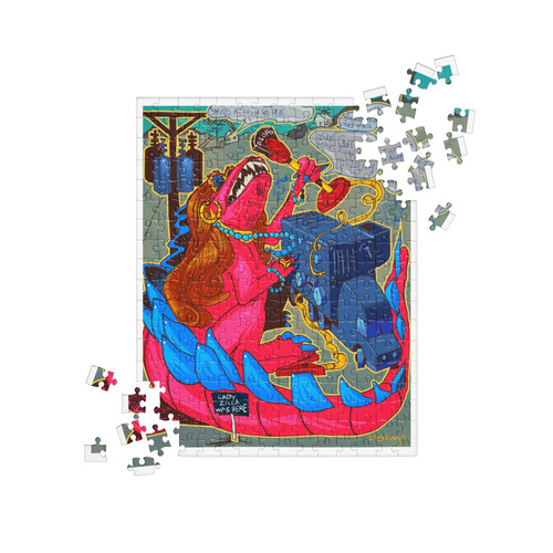 Lady Zilla Jigsaw puzzle | 23 Trolley Stop