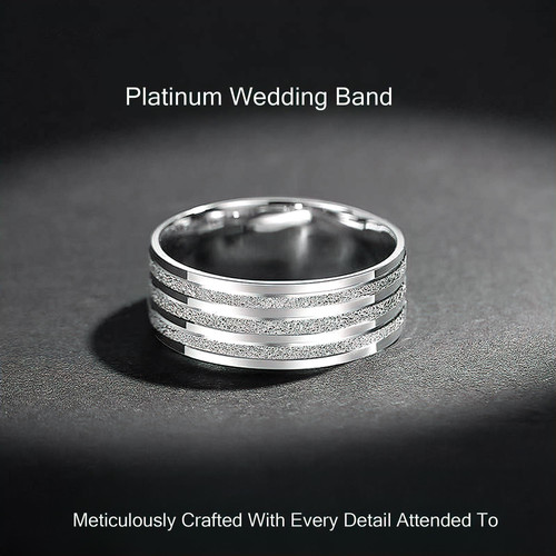 Platinum Ring Pt950 Ring 7mm Platinum Wedding Band Platinum Engagement ...
