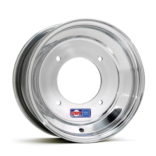 DWT POLISHED REAR WHEELS RIMS 10" 10X8 4/115 YAMAHA RAPTOR 700 YFZ450 ...
