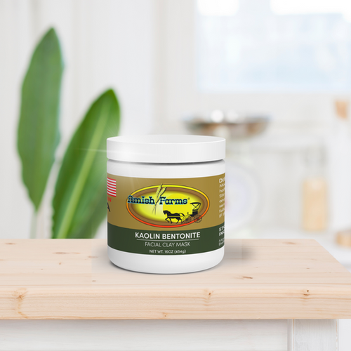 Kaolin Bentonite Facial Clay Mask | Amish Farm Soap