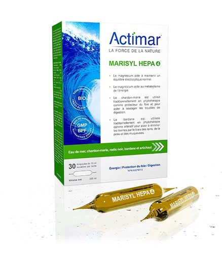 MARISYL HEPA 4 | ACTIMAR | 30 ampoules | Tout vert ~ Tout pur