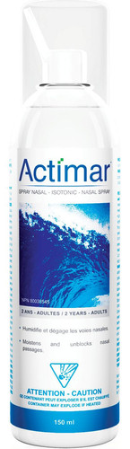 ISOTONIC - Vaporisateur Nasal | ACTIMAR | 150 ml | Tout vert ~ Tout pur