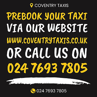 Coventry Taxis | 024 7693 7805 | Book Now & Get 10% Off