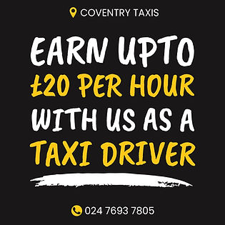 Coventry Taxis | 024 7693 7805 | Book Now & Get 10% Off