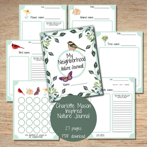 Charlotte Mason-Inspired My Neighborhood Nature Journals | Established ...