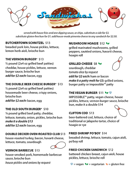 FOOD | Vernon Lanes