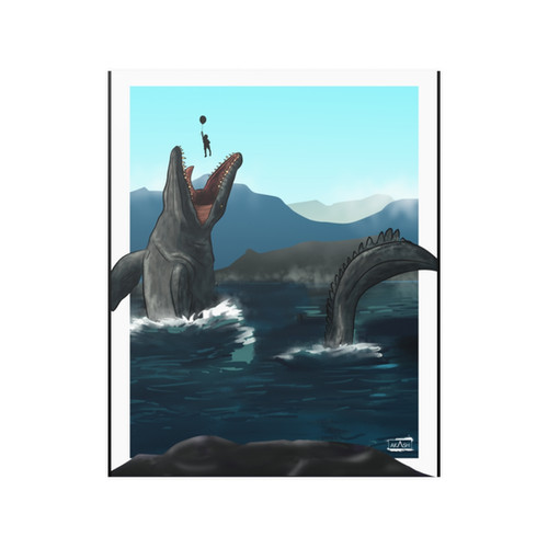 Dinosaurs of Jurassic Park World Mosasaurus Satin Posters (210gsm ...
