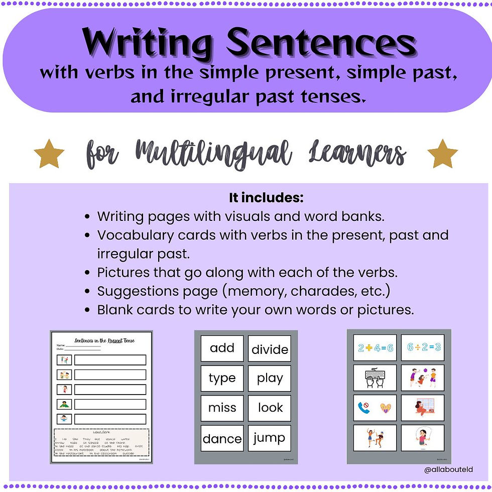 All About ELD | multilingual learners