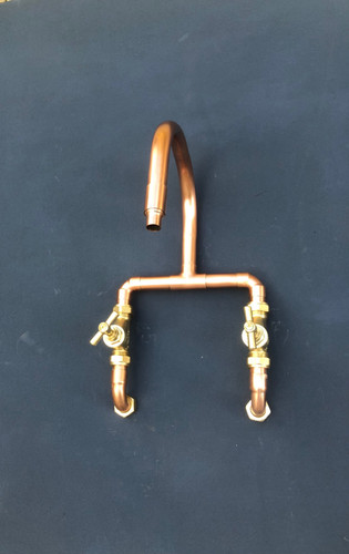 Copper taps with solid brass handles | Bow Street Interiors