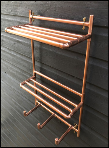 Copper wall shelving unit | Bow Street Interiors