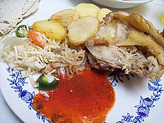 GASTRONOMÍA DE JUCHITÁN: POLLO GARNACHERO