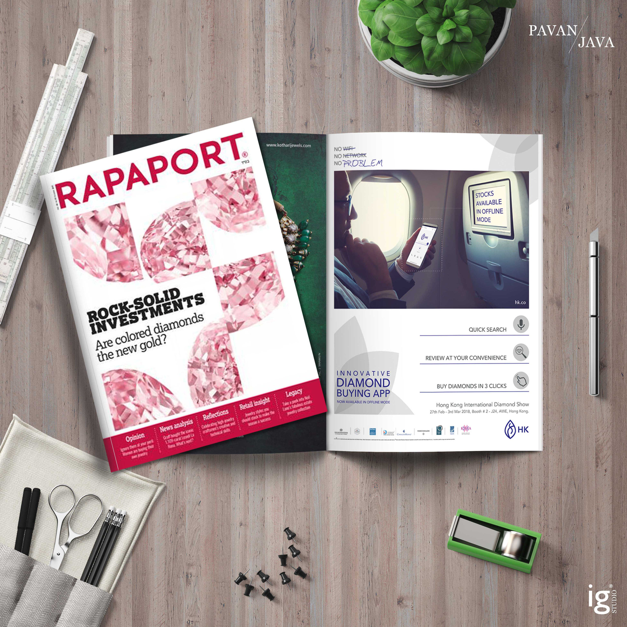 HK Exports | Corporate Diamond Manufacturing Campaigns | Pavan Java Design Studio