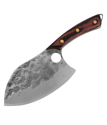Tusck -7" Hammered Peach Shaped Overland knife | Tusck Overland