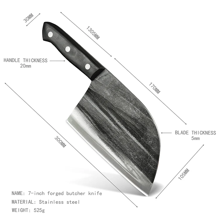 Tusck Hand Forged Butcher Knife