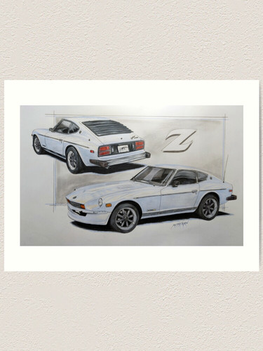 Datsun 280Z Art Print | X-Static Detroit Concepts