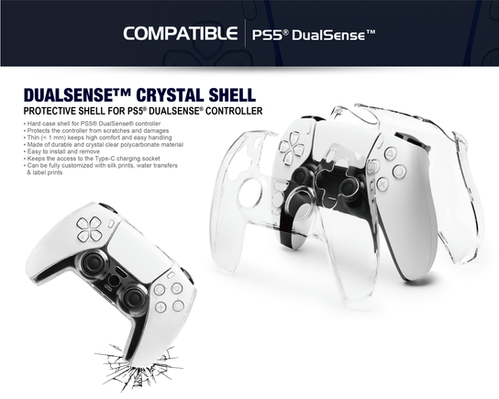 PS5 OTHER - DUALSENSE CRYSTAL SHELL | MTM