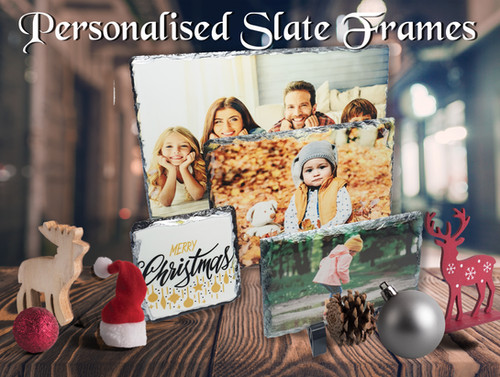 Design your own personalised Christmas Slate Frame | Abprint & Design