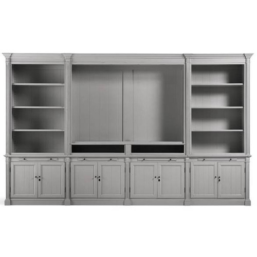 ARHAUS Athens Modular Media Cabinet Double Bookcase | Wayland Pack & Ship