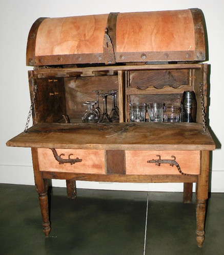 Southwestern Style Barrel Top Chest Bar | Wayland Pack & Ship