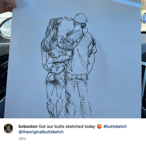 The Original Butt Sketch - Live Sketch Artist Entertainment