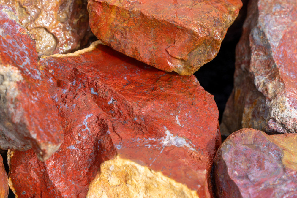 Red Moss Agate Natural Rough Rock