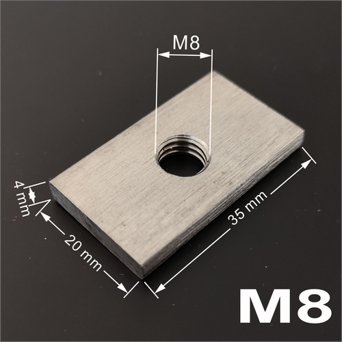 Channel Slot Nuts | Roof Rack | Stainless Steel | M8 4mm | Deep Ocean ...