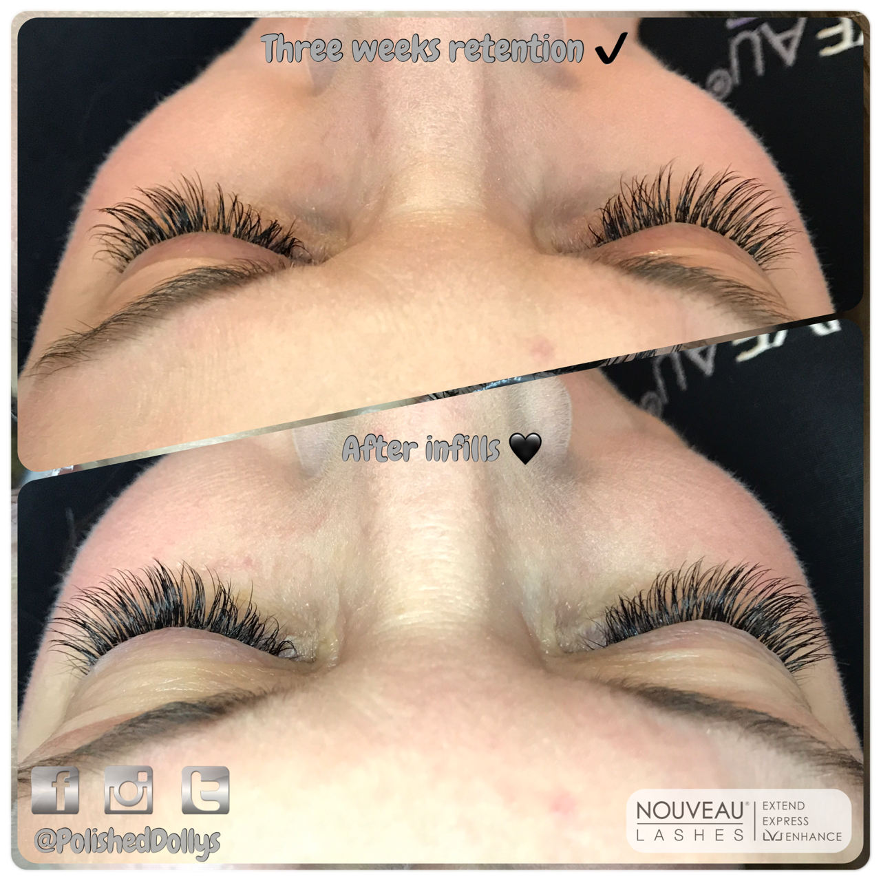 Polished Dollys - Nouveau Lashes, LVL Lashes Rayleigh, Essex