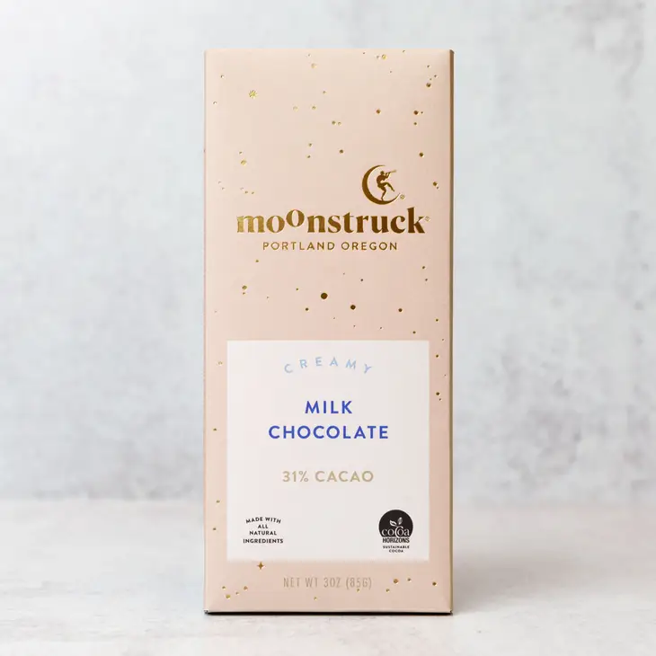 Moonstruck Full Size Milk Chocolate Bar | boxandbow