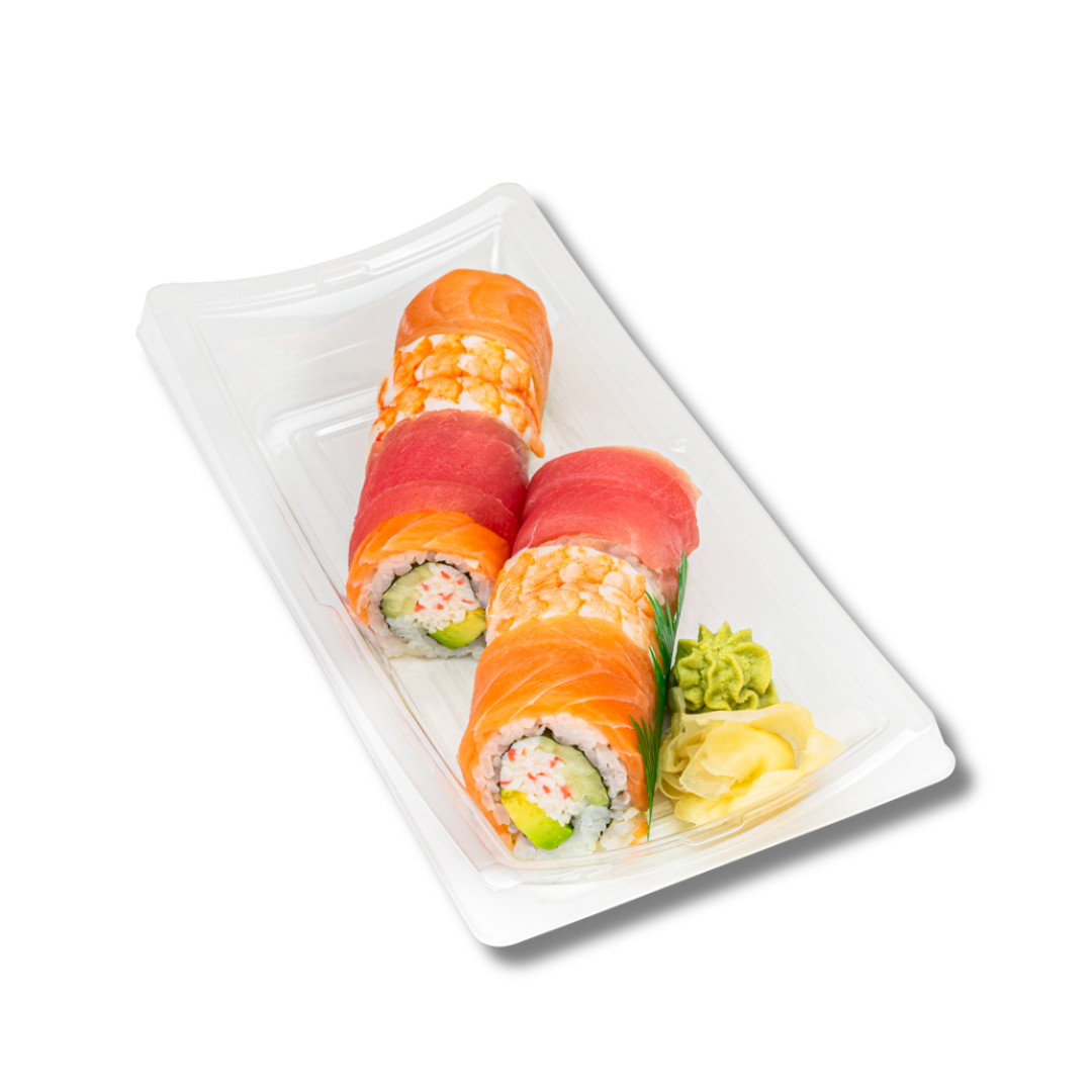 Rainbow Roll - Salmon, Shrimp, Tuna 10pc