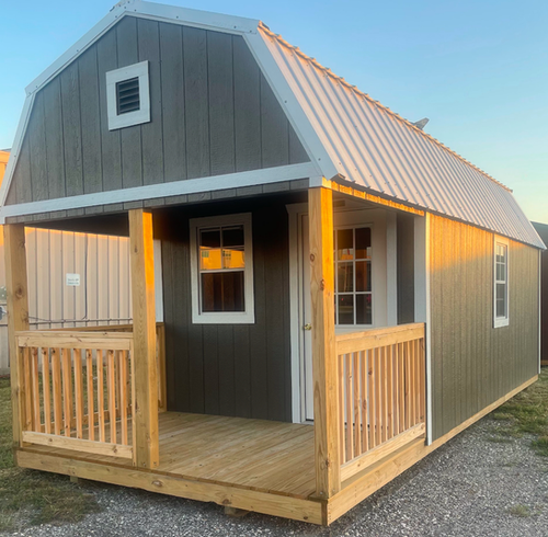 10x24 Premier Lofted Barn Cabin | Elevate Sheds