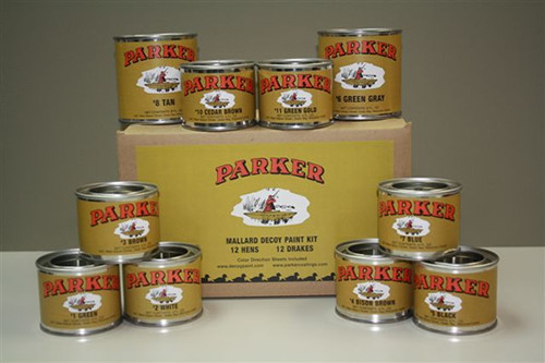 Duck Decoy Paint Kits - Bluebill, 24 standard decoy | Fowl Foolers