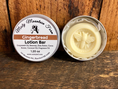 Gingerbread Lotion Bar | Misty Mountain Farm